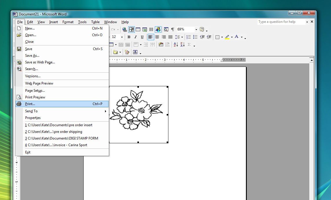 Digital Basics - Using Digital Stamps in Word | Scrap N Stamp