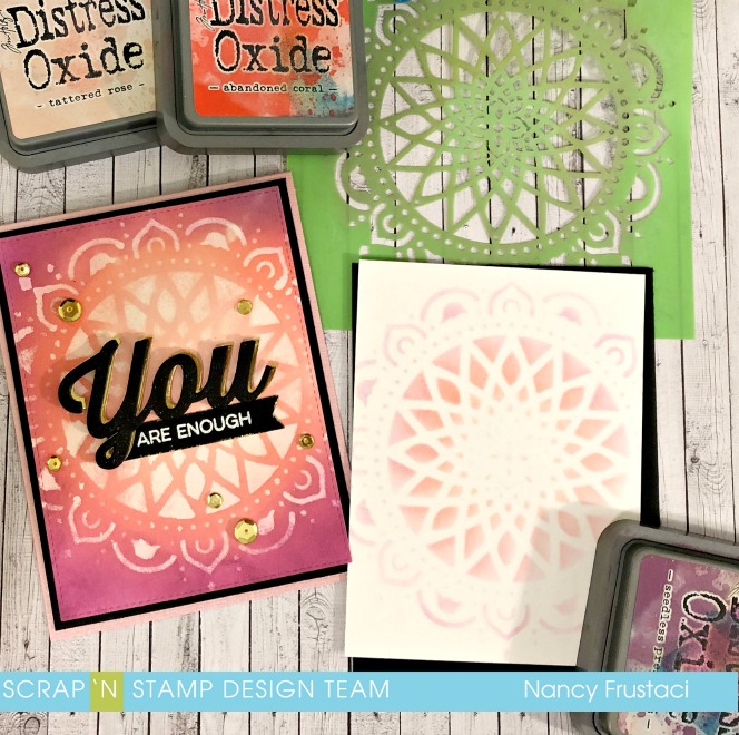 Mandela Magic with blissfully blended Backgrounds | Scrap N Stamp