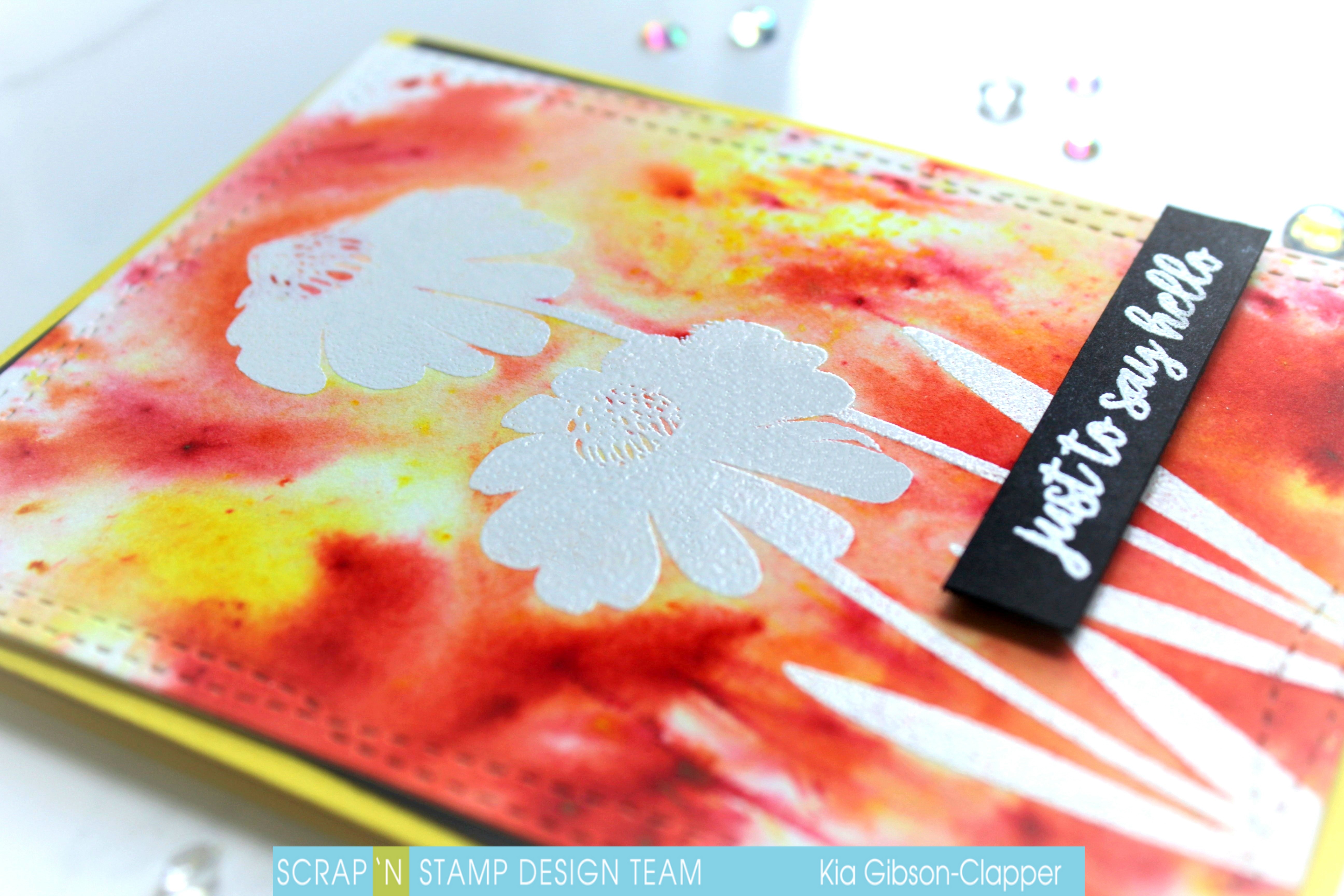 Sunburst Hello | Scrap N Stamp