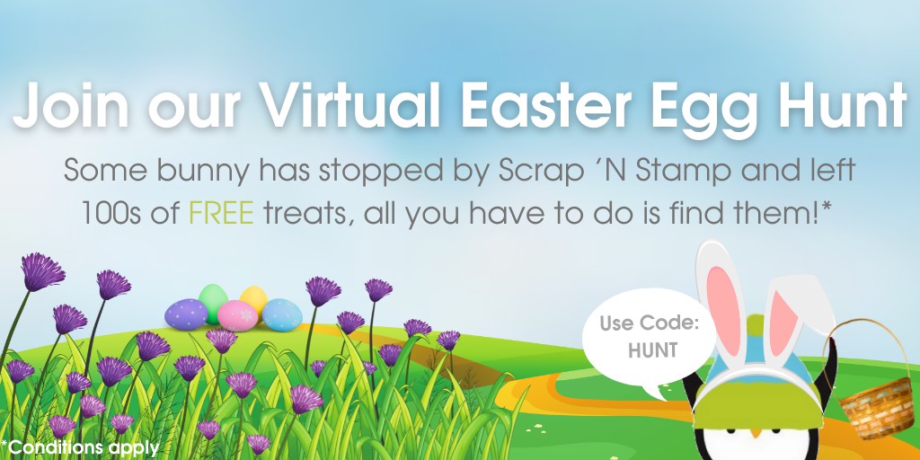 It's happening! Join our virtual Easter Egg Hunt | Scrap N Stamp