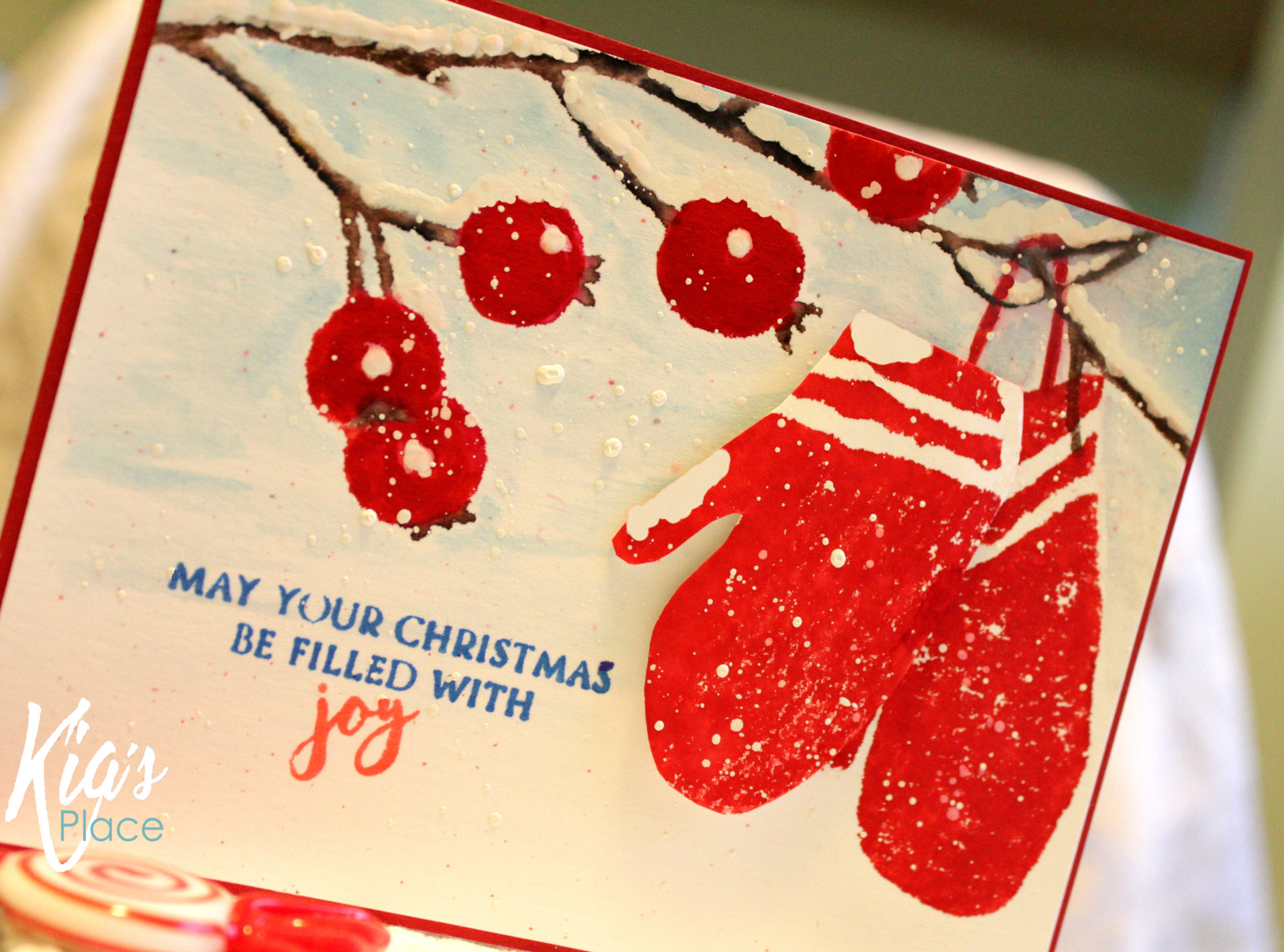 Red Mittens | Scrap N Stamp